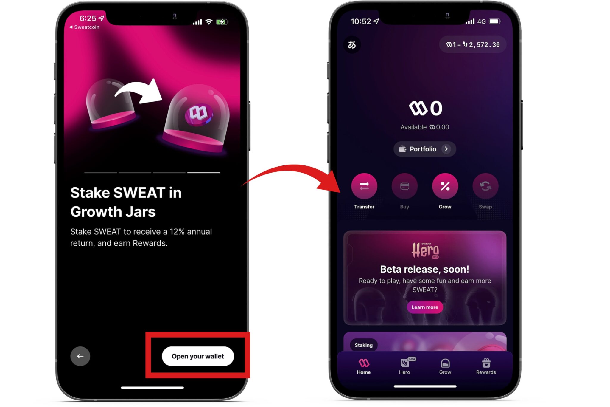 Sweatcoin(スウェットコイン)とSWEATウォレットを連携させる手順について徹底解説！ - KawaLog
